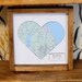 Custom Map Heart Sign, Large Wood Map Sign, Heart Map Print, Wood Map ...