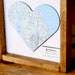 Custom Map Heart Sign, Large Wood Map Sign, Heart Map Print, Wood Map ...