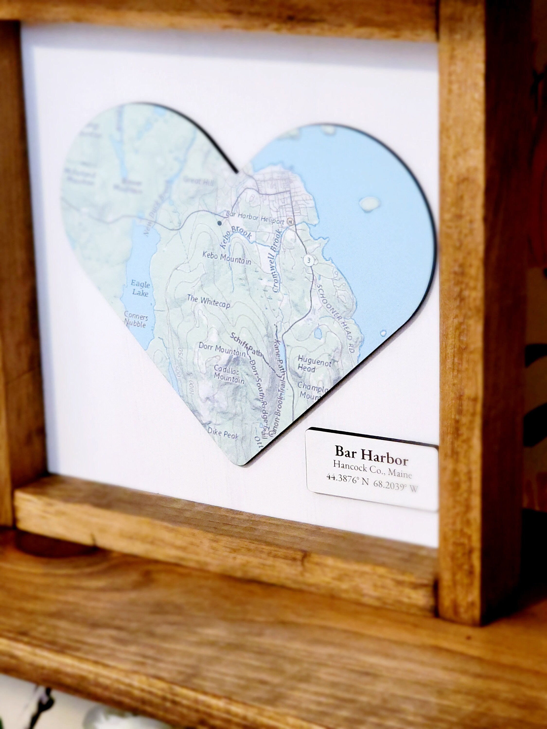 Custom Map Heart Sign, Large Wood Map Sign, Heart Map Print, Wood Map ...