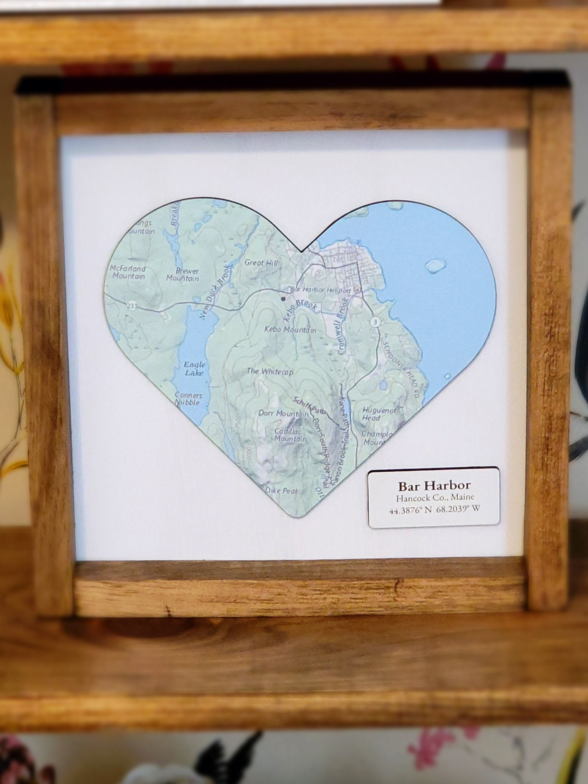 Custom Map Heart Sign, Large Wood Map Sign, Heart Map Print, Wood Map ...