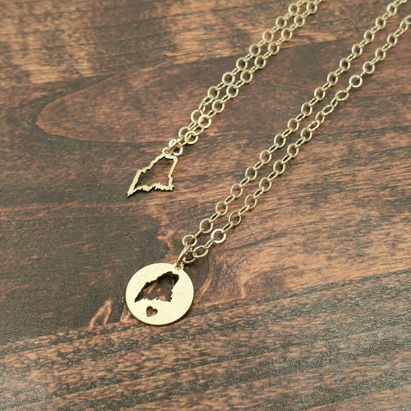 State Necklaces - Etsy