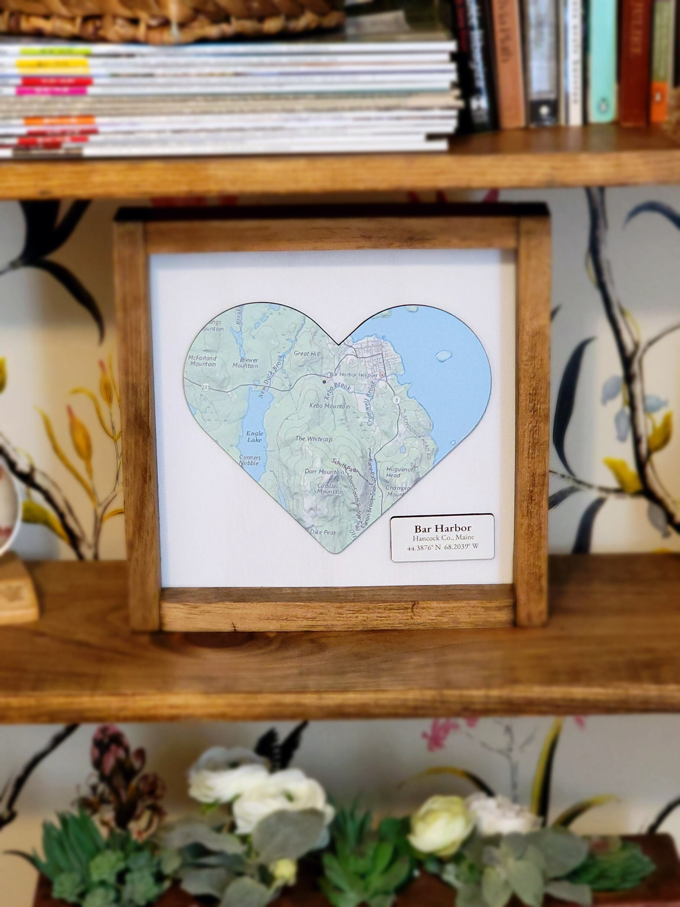 Custom Map Heart Sign, Large Wood Map Sign, Heart Map Print, Wood Map ...