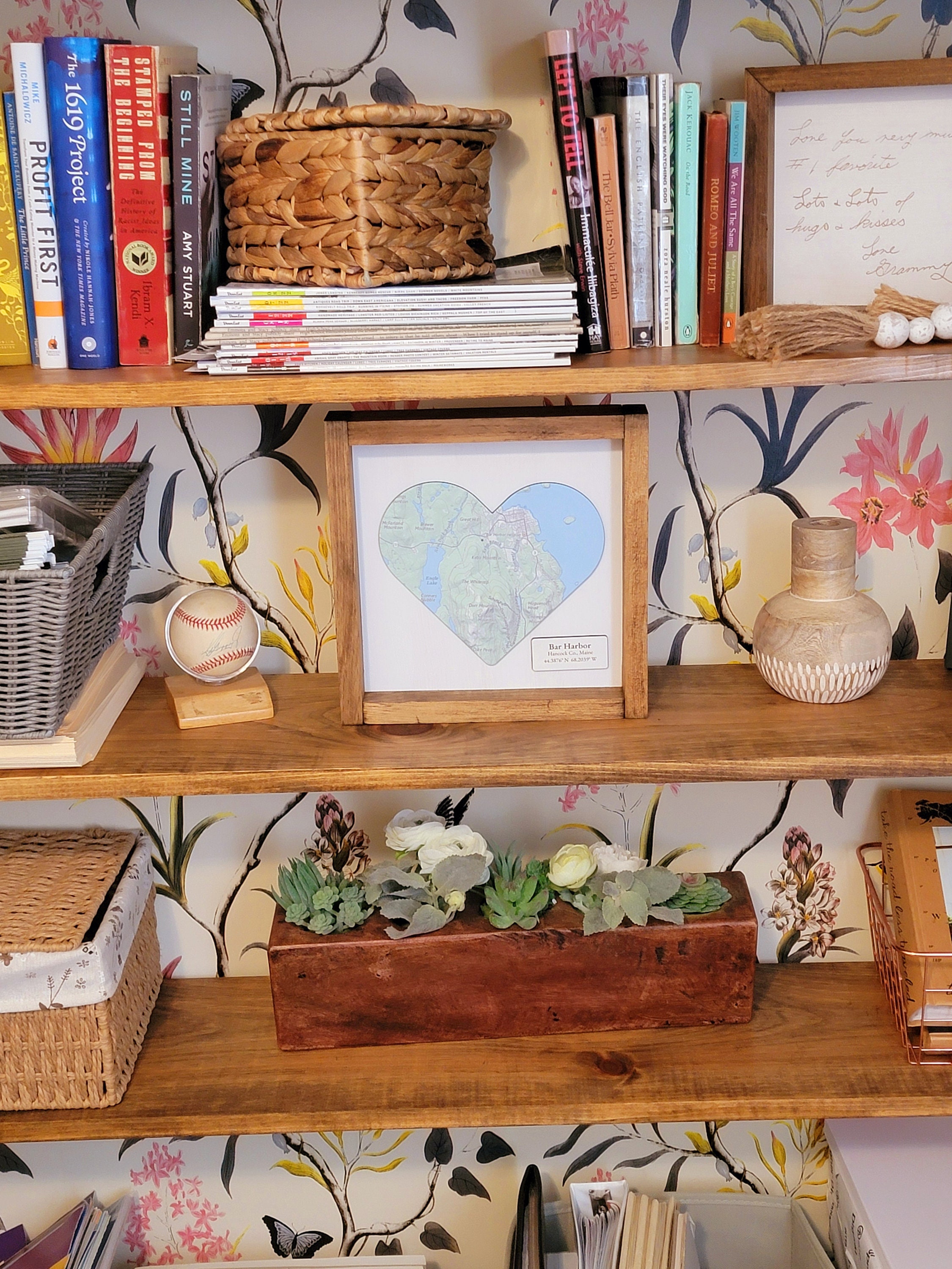 Custom Map Heart Sign, Large Wood Map Sign, Heart Map Print, Wood Map ...