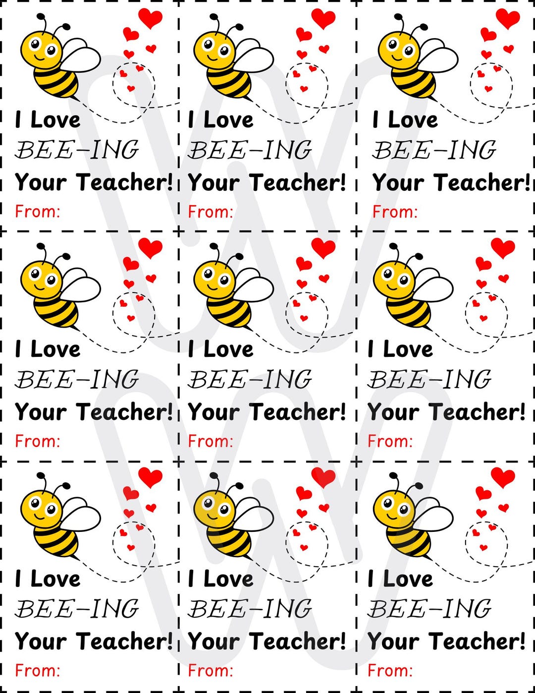 Printable Valentine’s Day Cards for Kids – Cute Puppy, Dinosaur, Bee ...