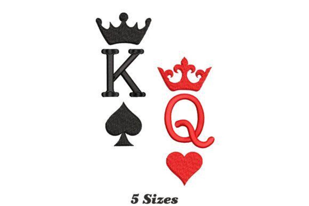 King & Queen Embroidery Design | Instant Download | Royal Crown Machine ...