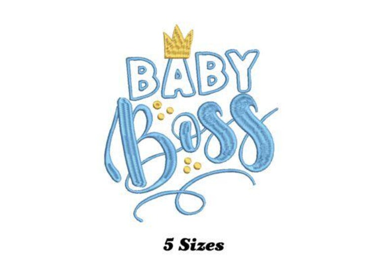 Boss Baby Boy Embroidery Design | Instant Download | Cute & Trendy Baby ...