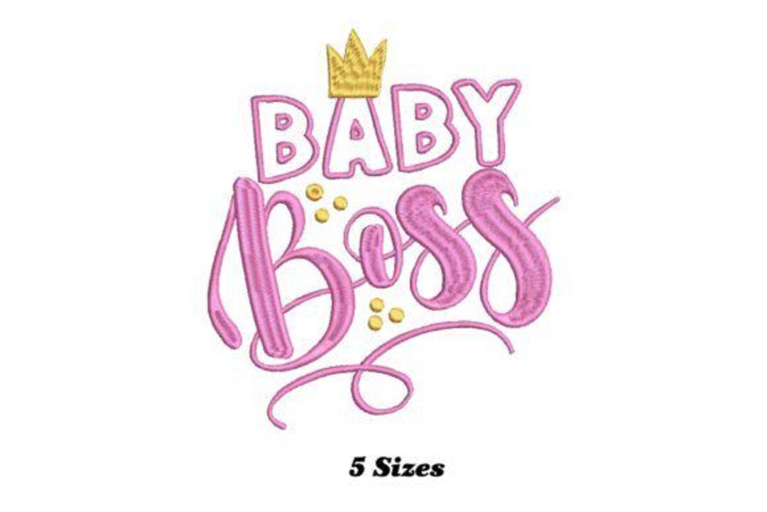 Boss Baby Girl Embroidery Design | Instant Download | Cute & Empowering ...
