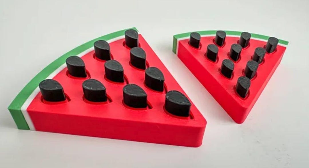 3D Printed Watermelon Fidget Toy: Snap-twist Sensory Desk Toy - Etsy