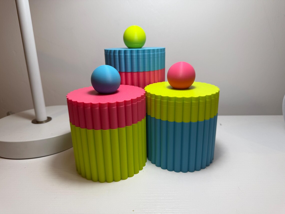 Customizable Fluted Storage Containers – 3D Printed With ...