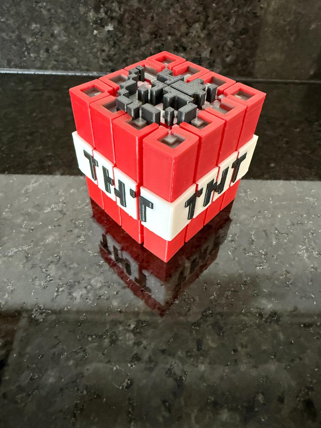 Minecraft TNT Fidget Cube | Pixel Puzzle Toy for Gamers | 3D Printed ...