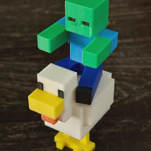 Chicken Jockey Figure - Etsy