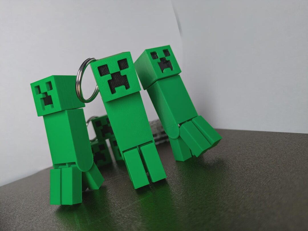 Minecraft Creeper – Articulated Keychain - Etsy