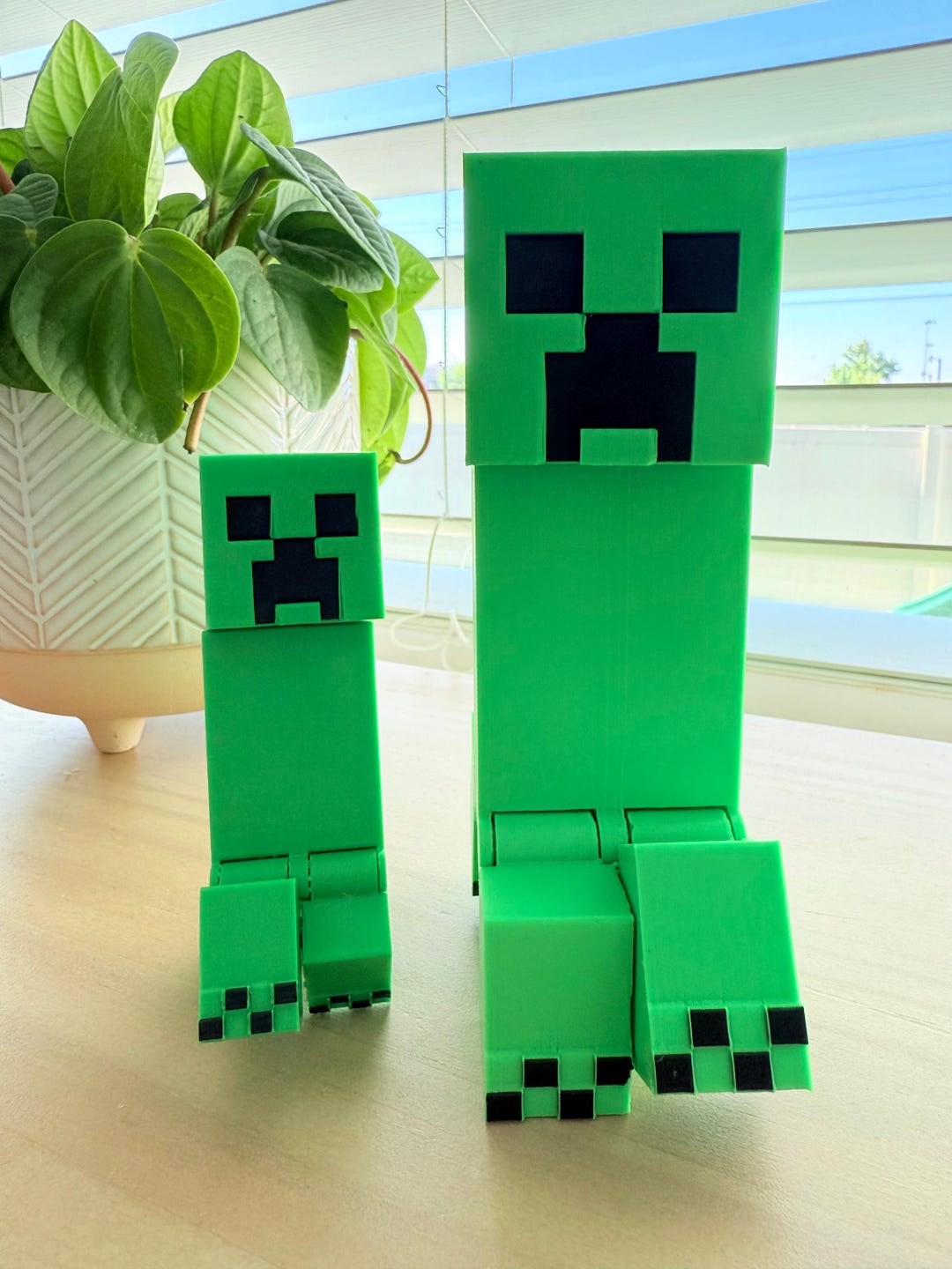 XL Articulated Minecraft Creeper Figures – 3D Printed Articulated Toys ...