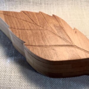 Handcrafted Leaf Shaped Jewelry/keepsake/ring Box. Made From Solid Hard ...