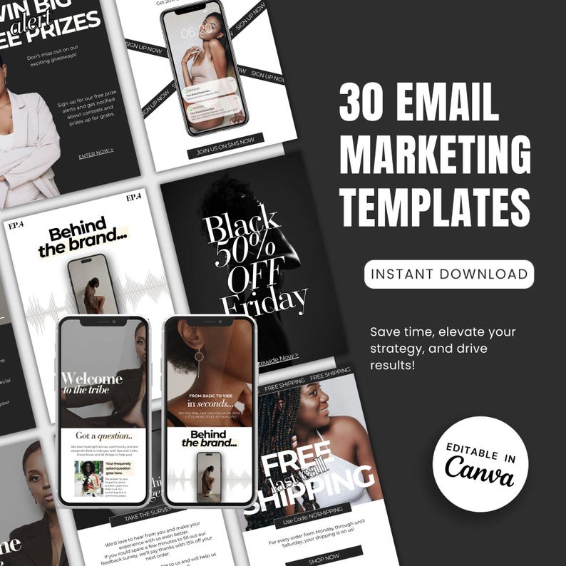 30 Email Marketing Canva Templates, Newsletter Campaign Email Template ...