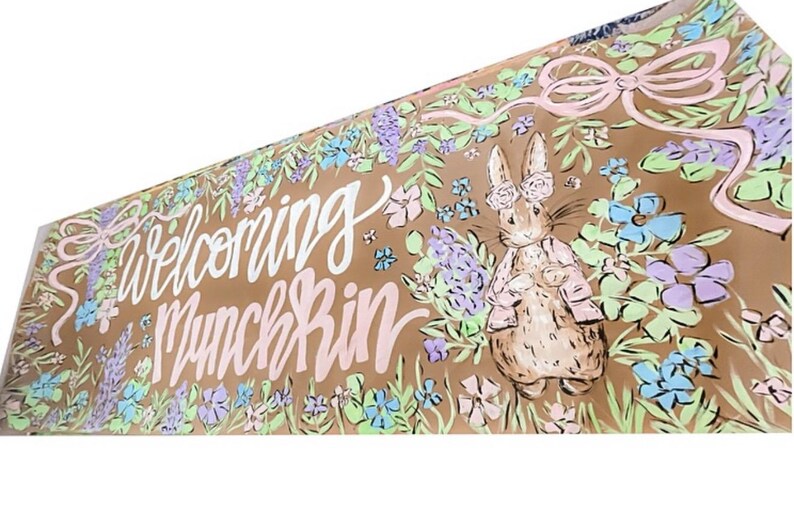 Birthday Banner - Custom Party Banner - Kraft Paper Banner - Hand ...