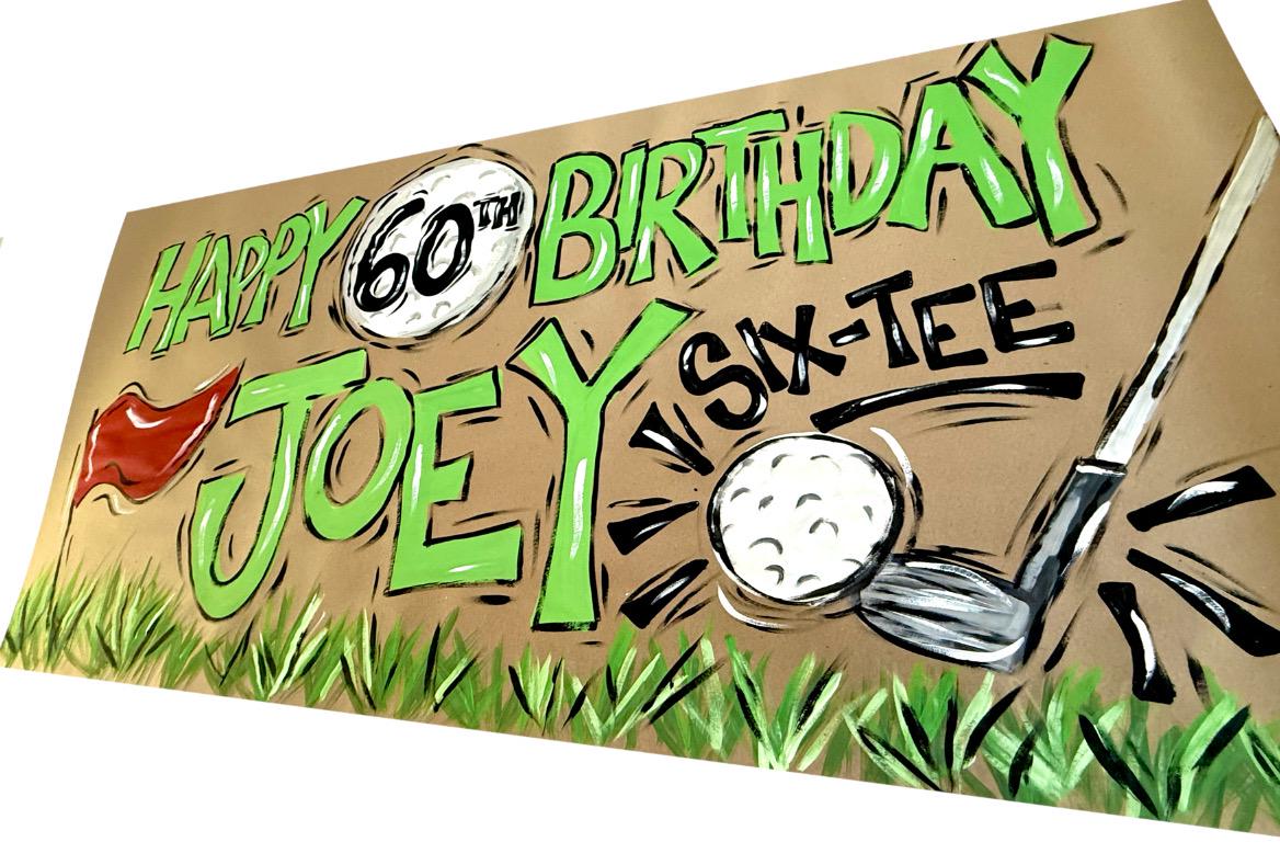 Birthday Banner - Custom Party Banner - Kraft Paper Banner - Hand ...