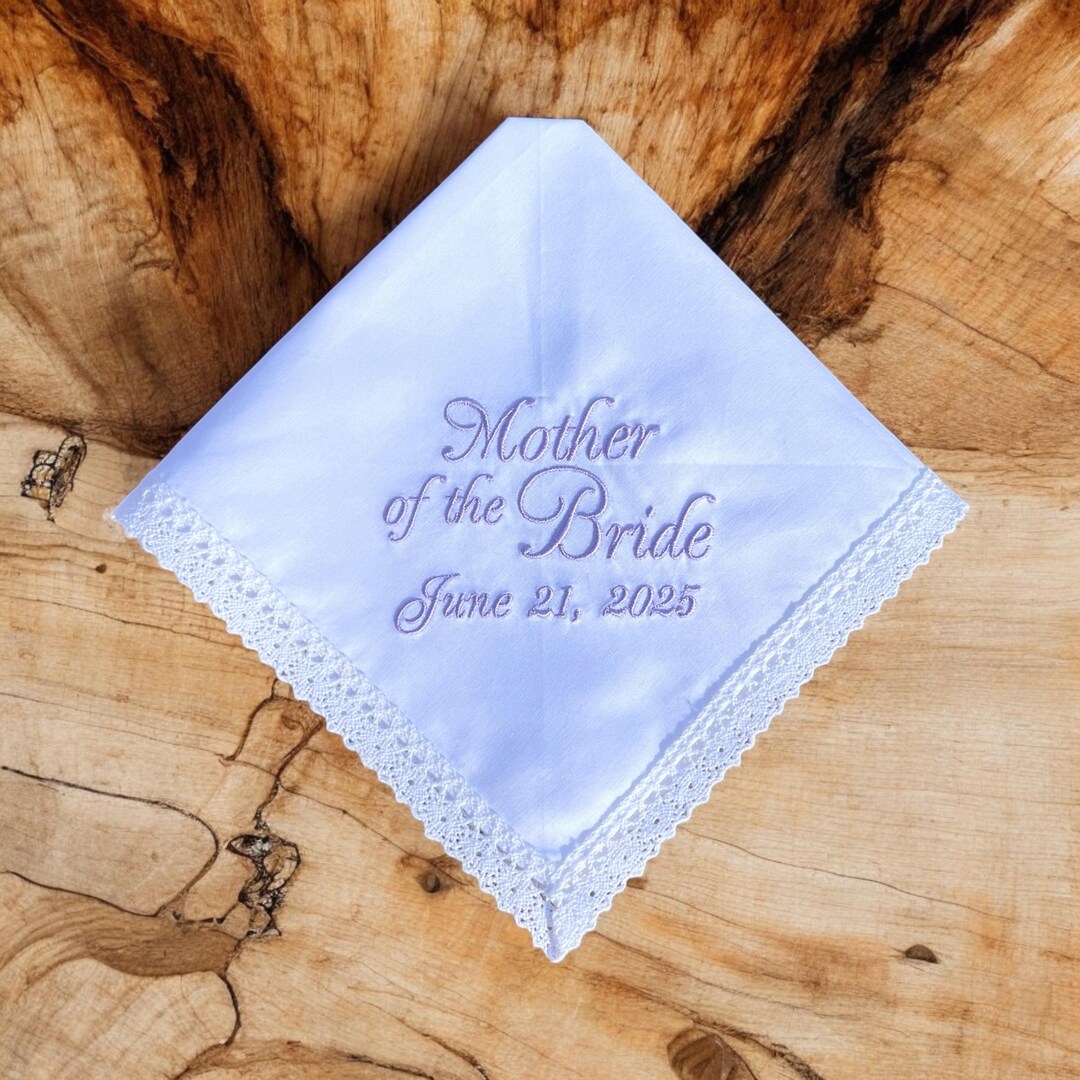 Mother Handkerchief - Custom Handkerchief - Wedding Tradition - for ...