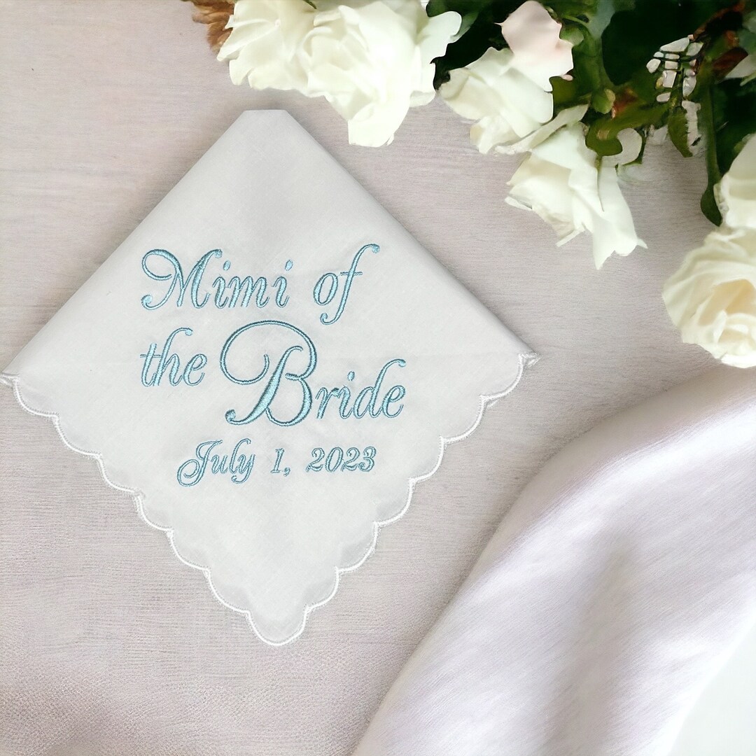 Mimi Handkerchief - Custom Handkerchief - Wedding Tradition - for Your ...