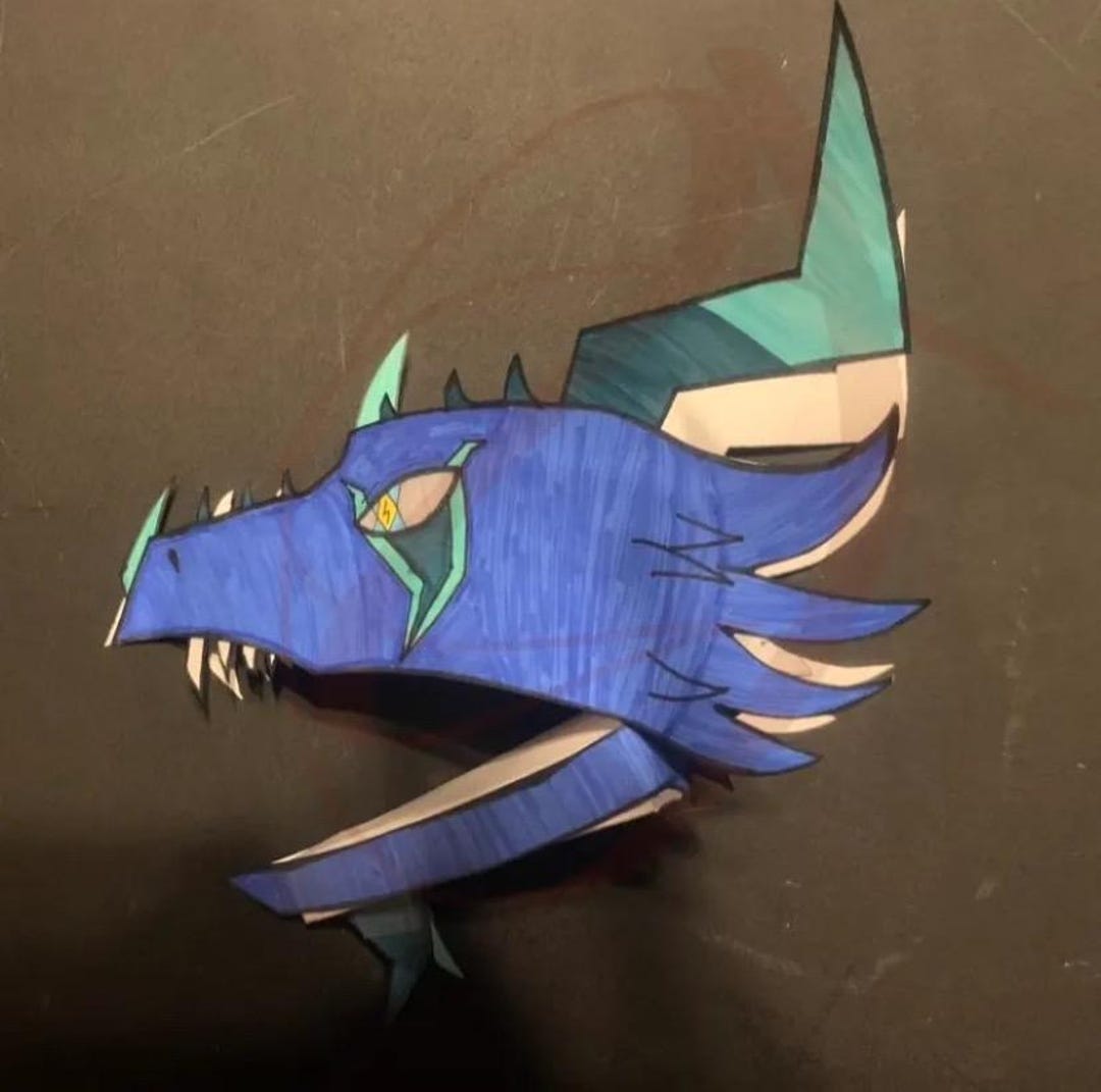 Bolt - Paper Dragon Puppet - Etsy
