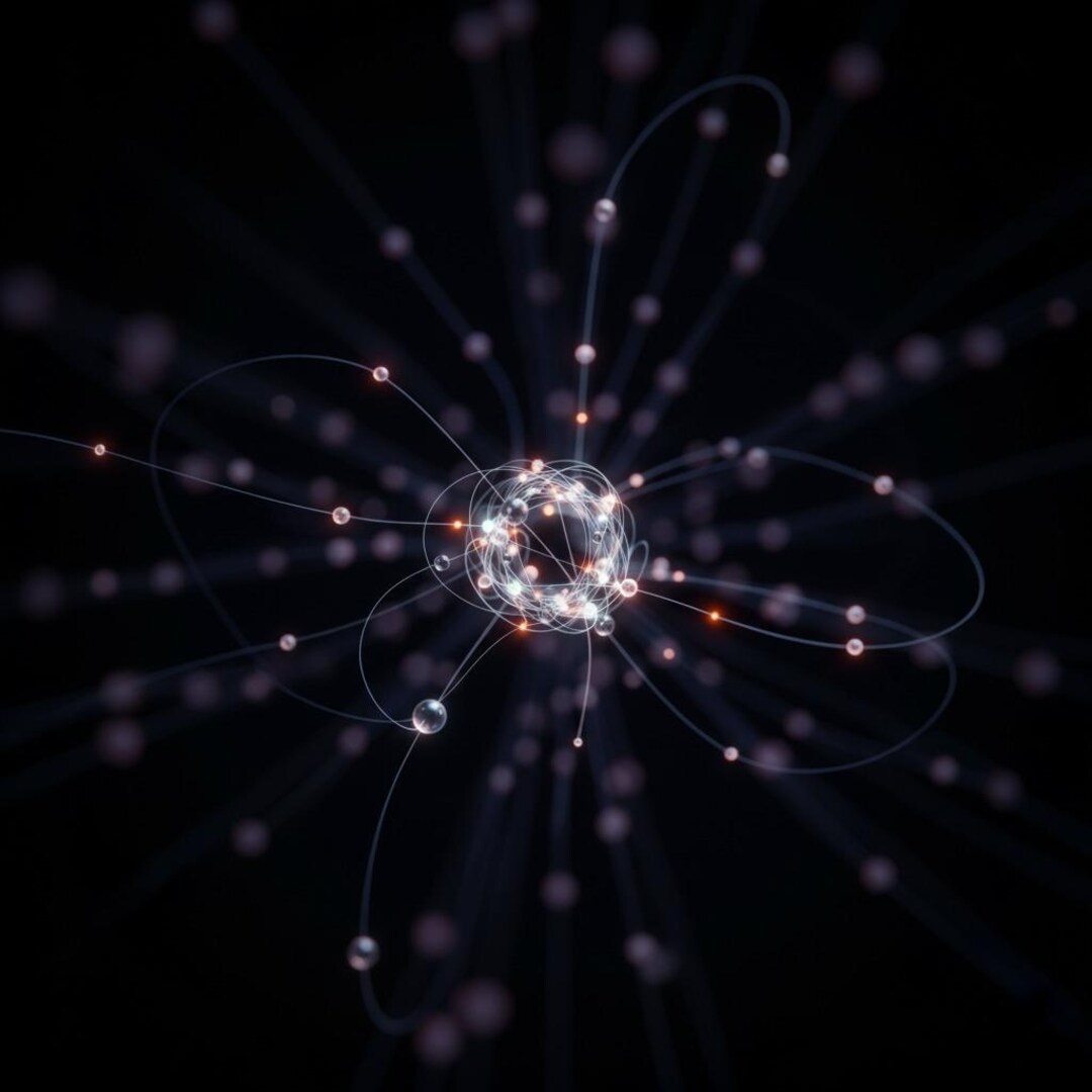 Futuristic Atomic Energy Core Wall Mural – Modern Scientific Abstract ...