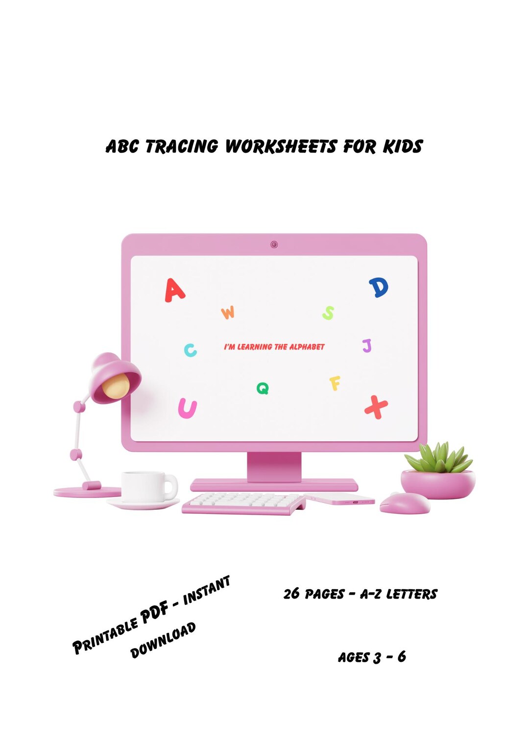 Alphabet Printable for Kids - ABC Tracing Worksheets - Preschool ...
