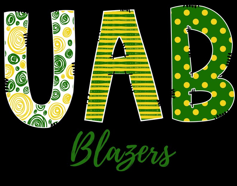 UAB Blazers PNG - Digital File ONLY - Etsy