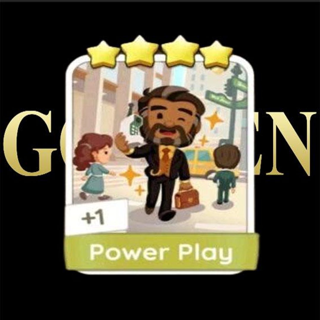 Power Play - Monopoly_go_4 Star Sticker { Fast Delivery } - Etsy