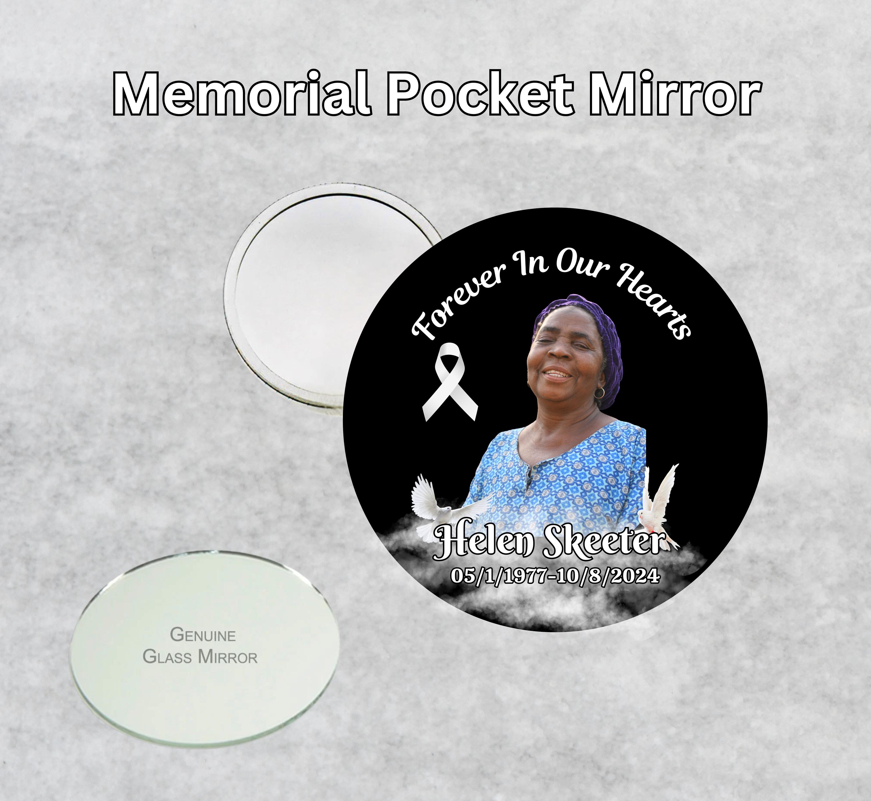 Cancer Memorial Button With Ribbon | Personalized Photo Funeral ...