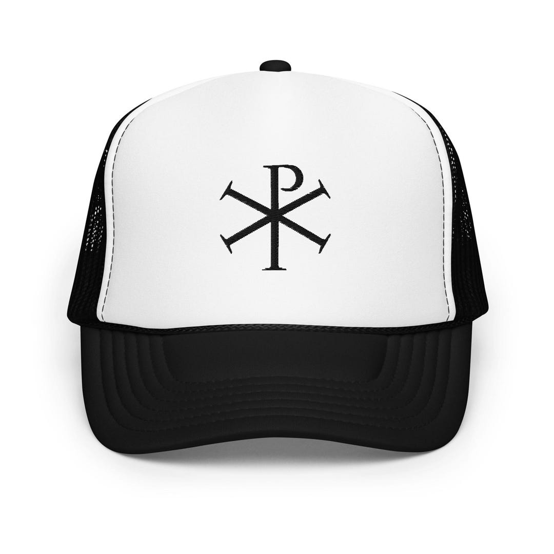 Chi Rho Foam Trucker Hat by Common Creed Hats Christian Catholic ...