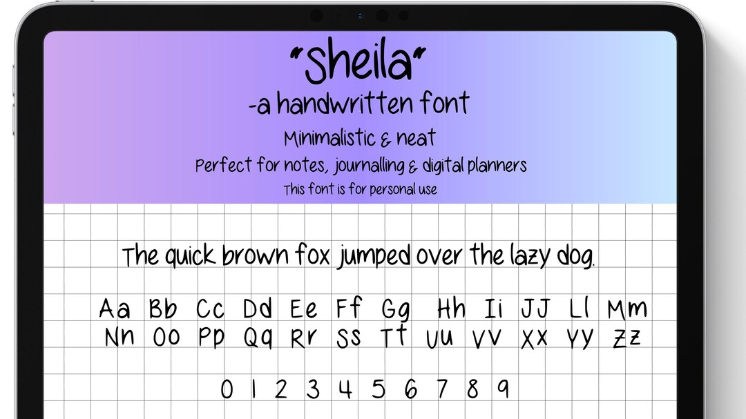 Sheila-realistic, Handwritten Font,, Neat Handwriting, Font, Digital ...