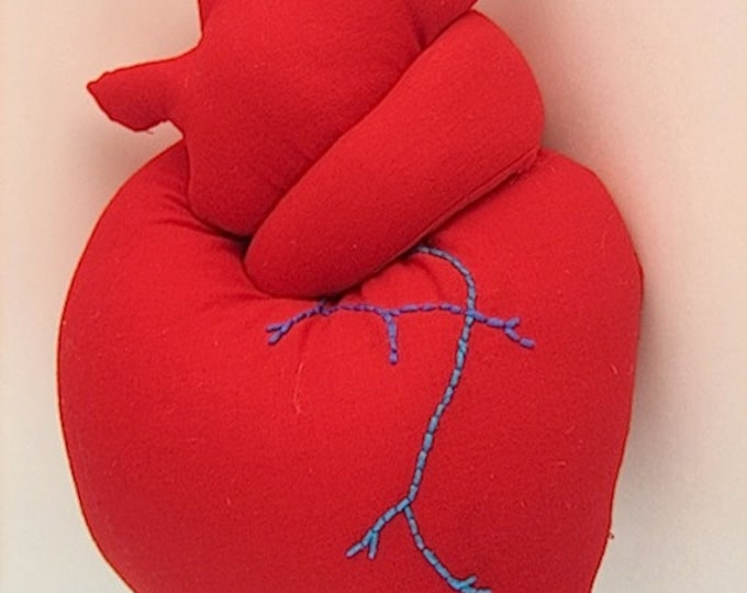 Plush Stuffed Anatomical Heart Red Valentine Heart Toy - Etsy