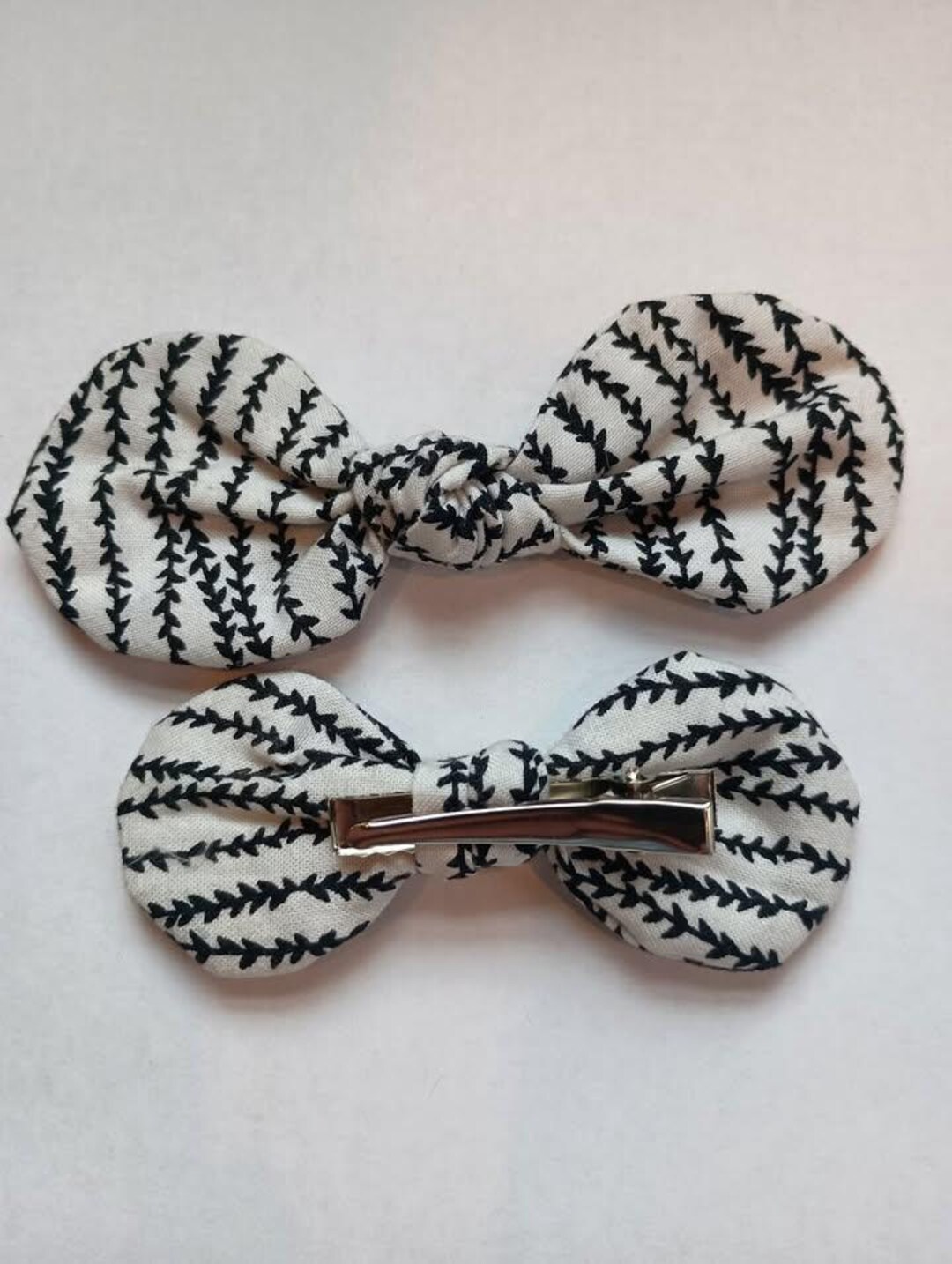 Handmade Black Arrow Cotton Hair Bow Clip – Dog Collar Bow Tie - Etsy