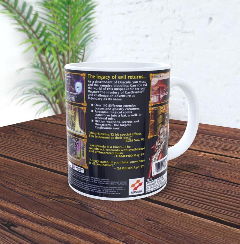 Castlevania: Symphony of the Night Box Art Mug – 15 Oz Ceramic ...