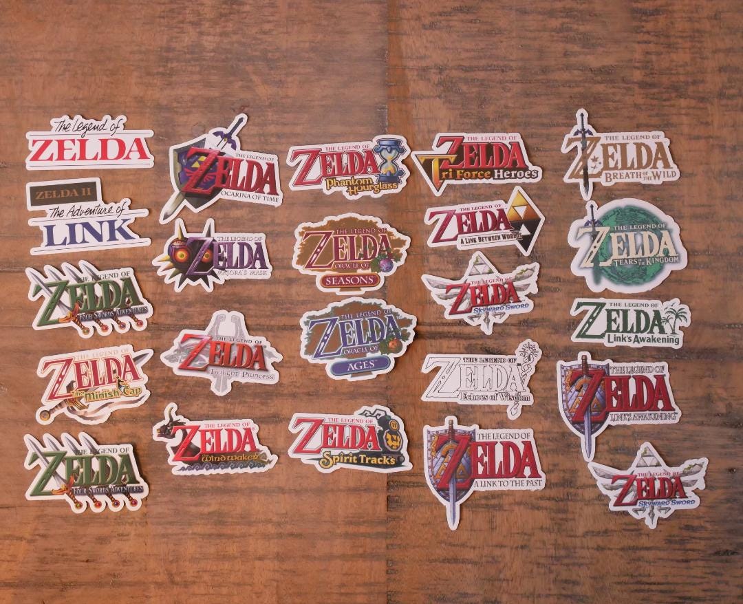 Legend of Zelda Game Logo Inspired Vinyl Sticker – 3" Die-cut ...