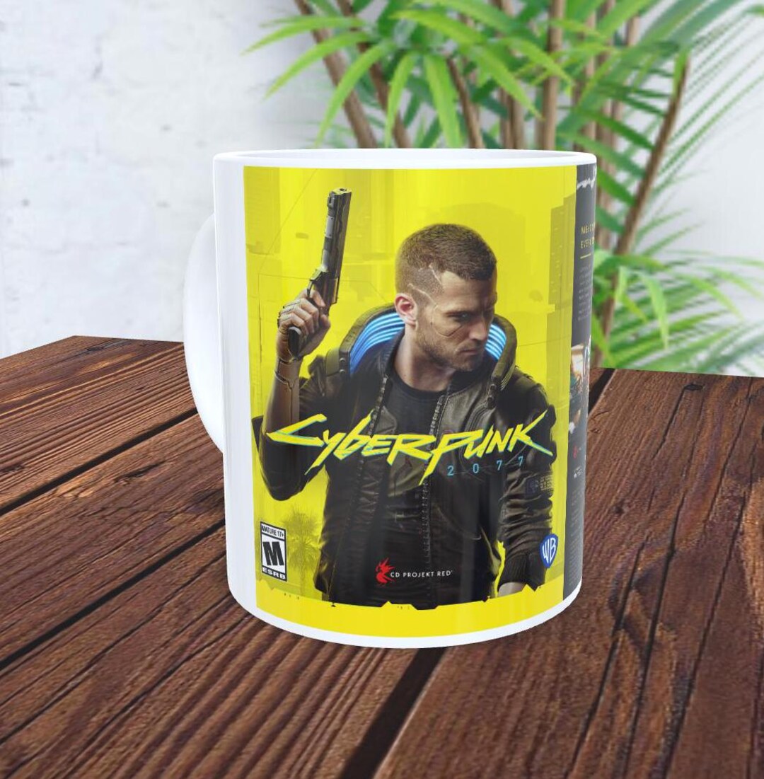 Cyberpunk 2077 Box Art Mug – 15 Oz Ceramic – Video Game Coffee Cup ...