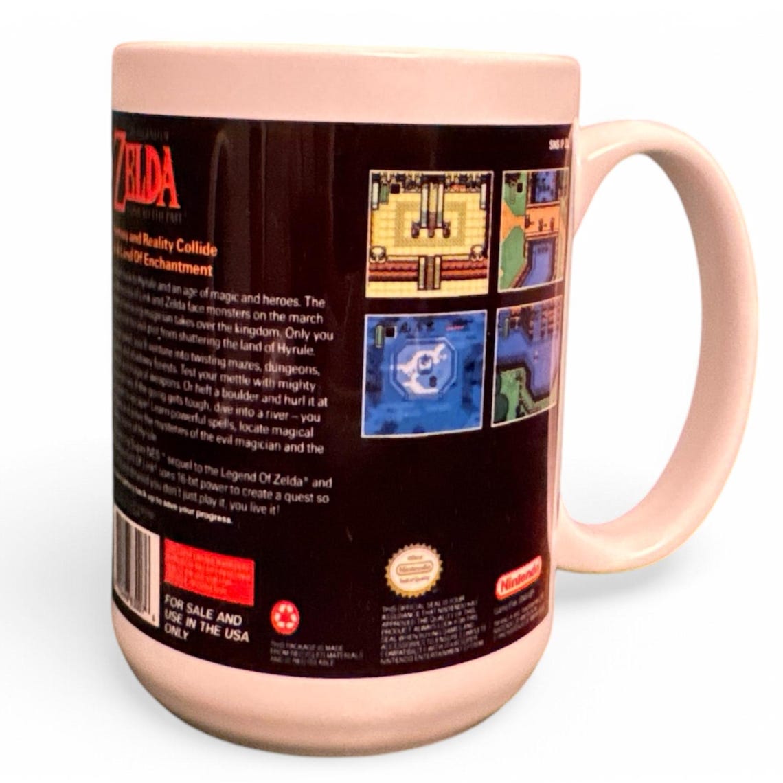 The Legend of Zelda: A Link to the Past Box Art Mug – ALTTP – 15 Oz ...