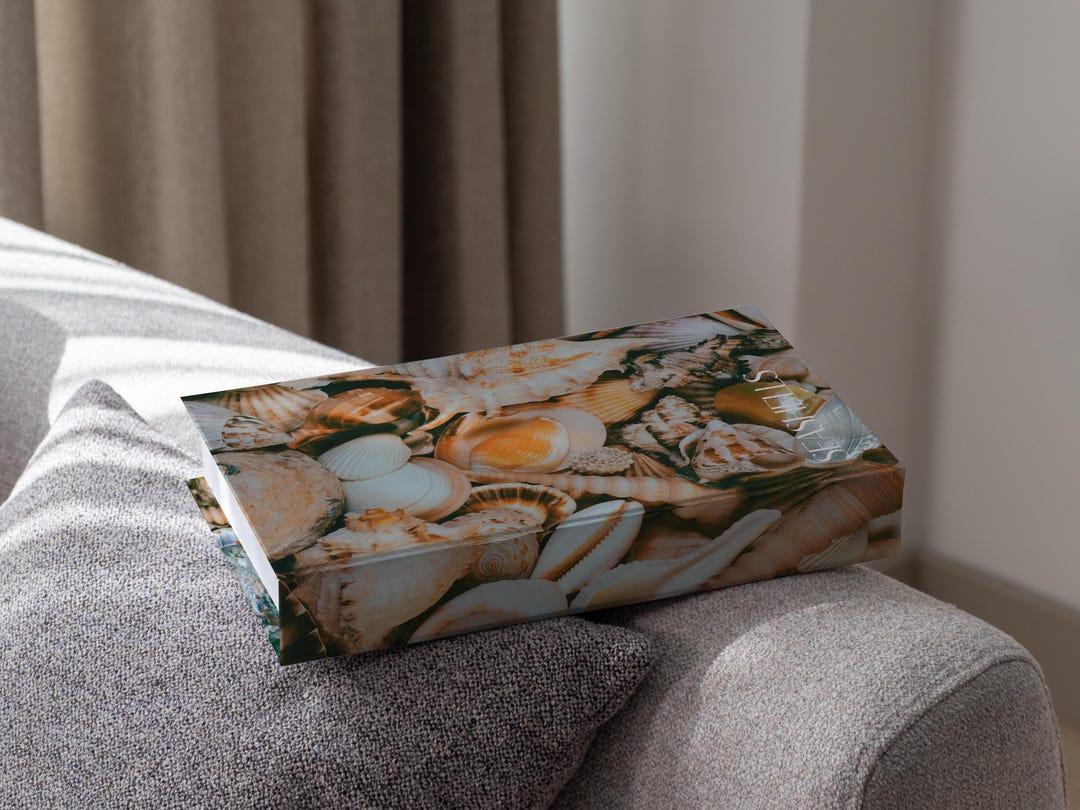 Seashell Symphony Decorative Faux Book Box With Hidden Storage for ...