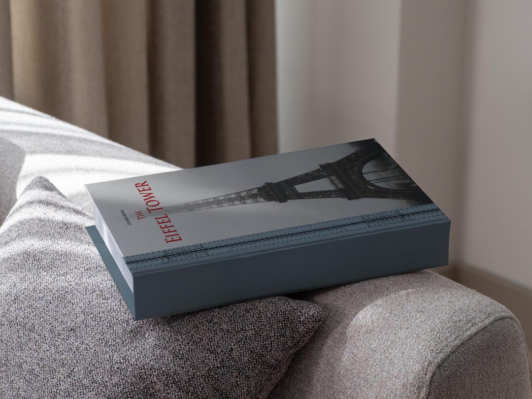 Eiffel Tower Decorative Faux Book Box With Hidden Storage for Coffee ...
