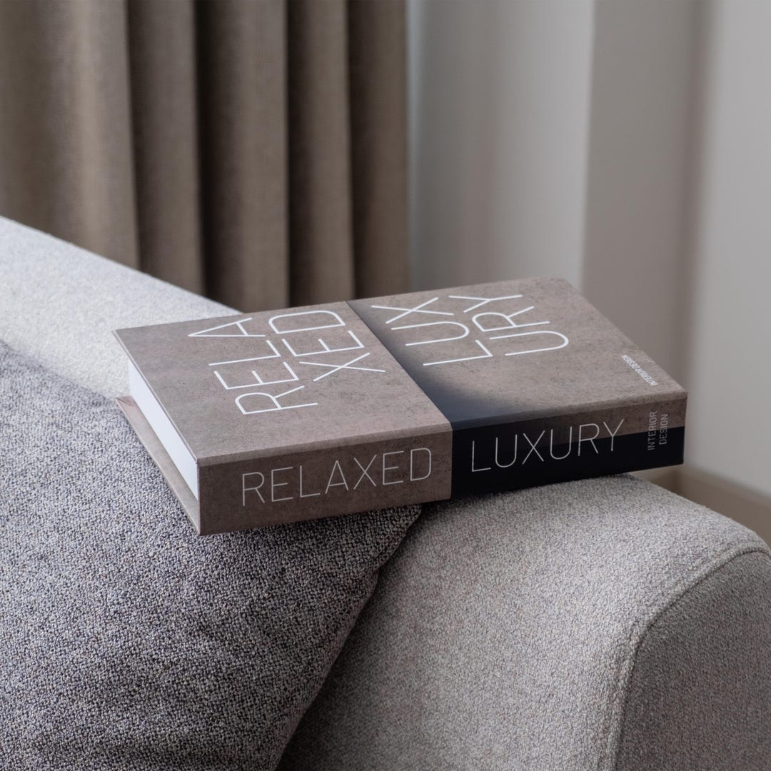 Relaxed Luxury Decorative Faux Book Box With Hidden Storage for Coffee ...