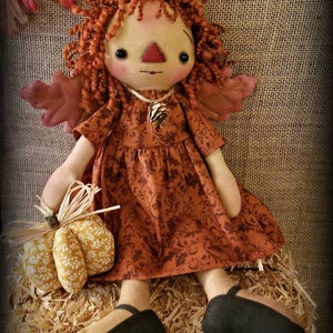 Autumn Leaf Raggedy Angel Doll Instant Download PDF E-pattern | Etsy