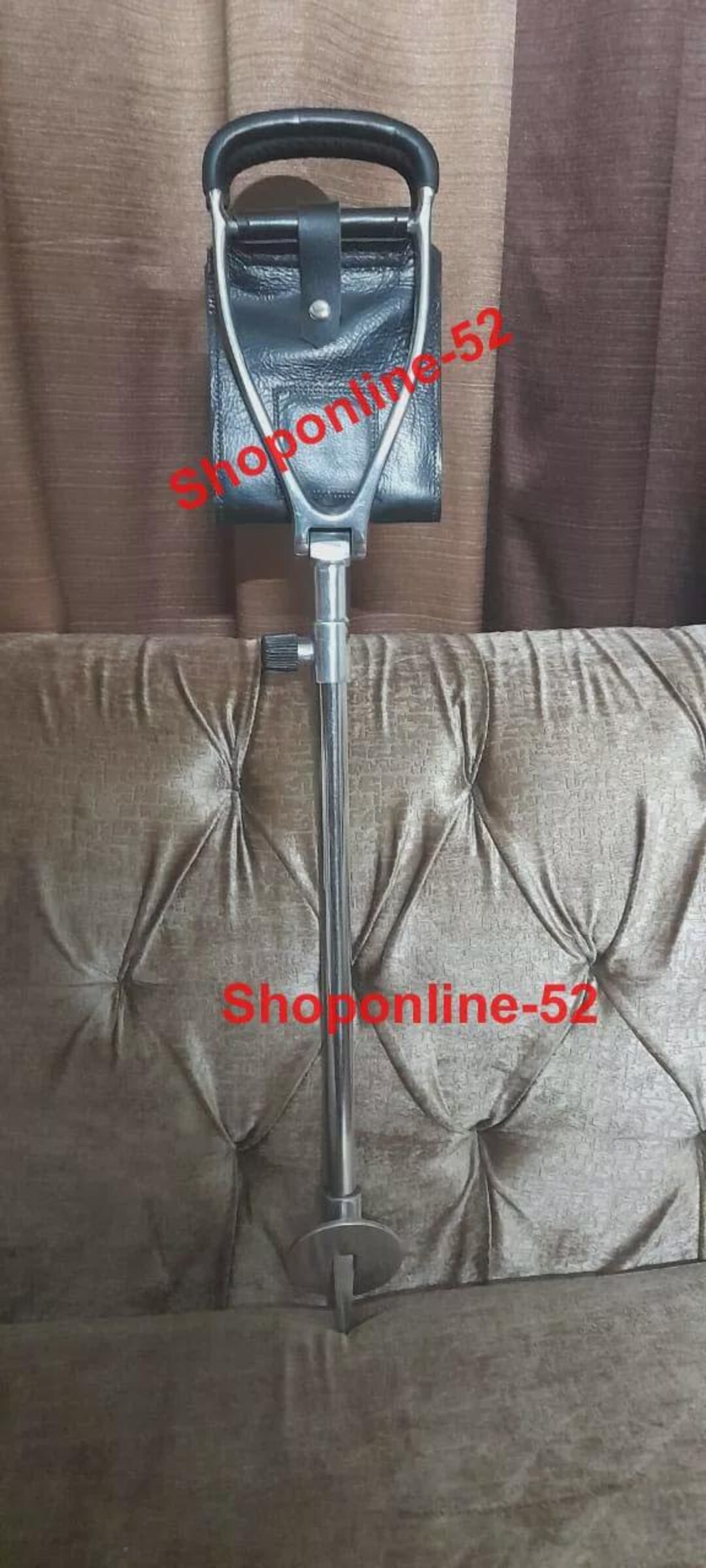 Leather Seat Walking Stick: Adjustable Height Shooting Chair - Etsy