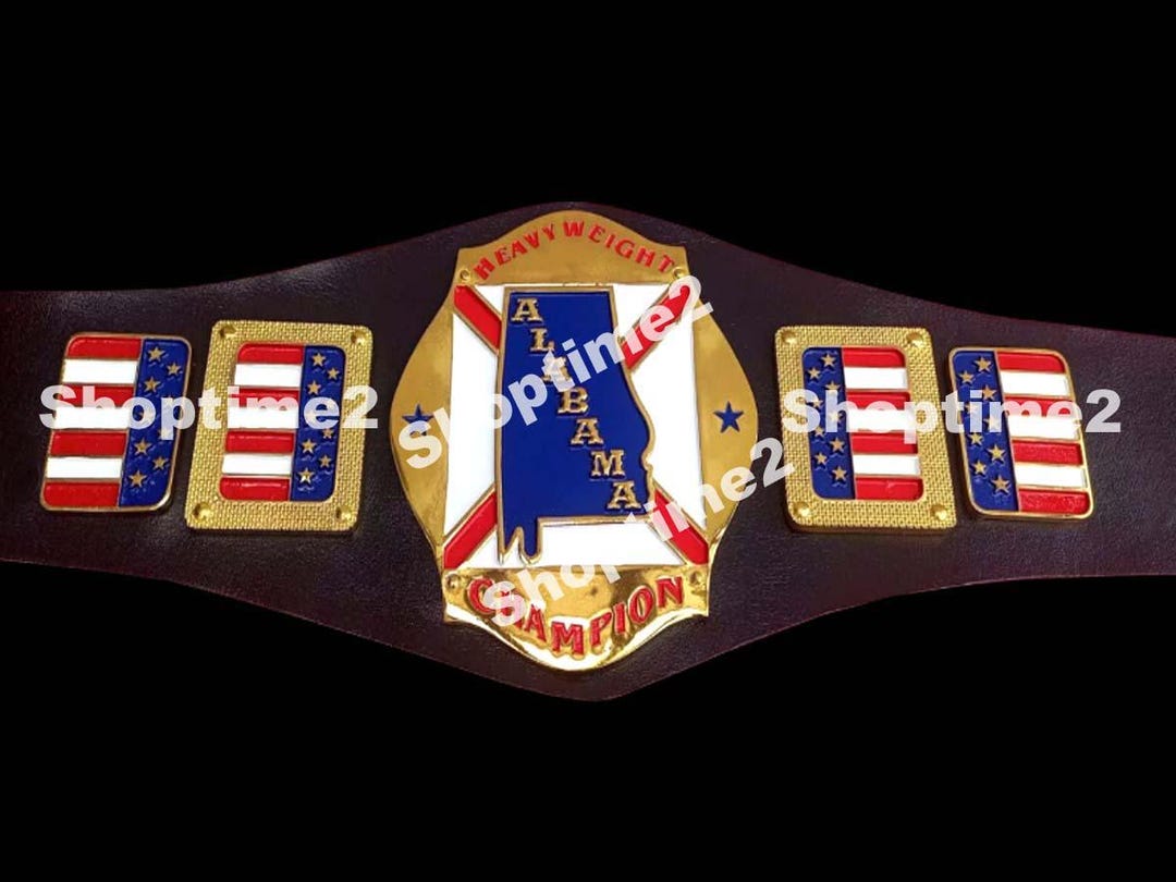 Alabama Custom Heavyweight Championship Title Quality Belt Adult Size ...