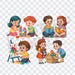 Kids Daily Activities Clipart Bundle: 16 Children Illustrations (PNG ...