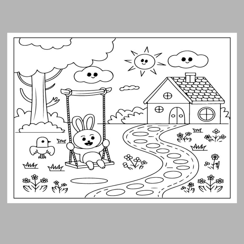 12 Printable Coloring Pages for Kids | Fun Activity Sheets | Instant ...