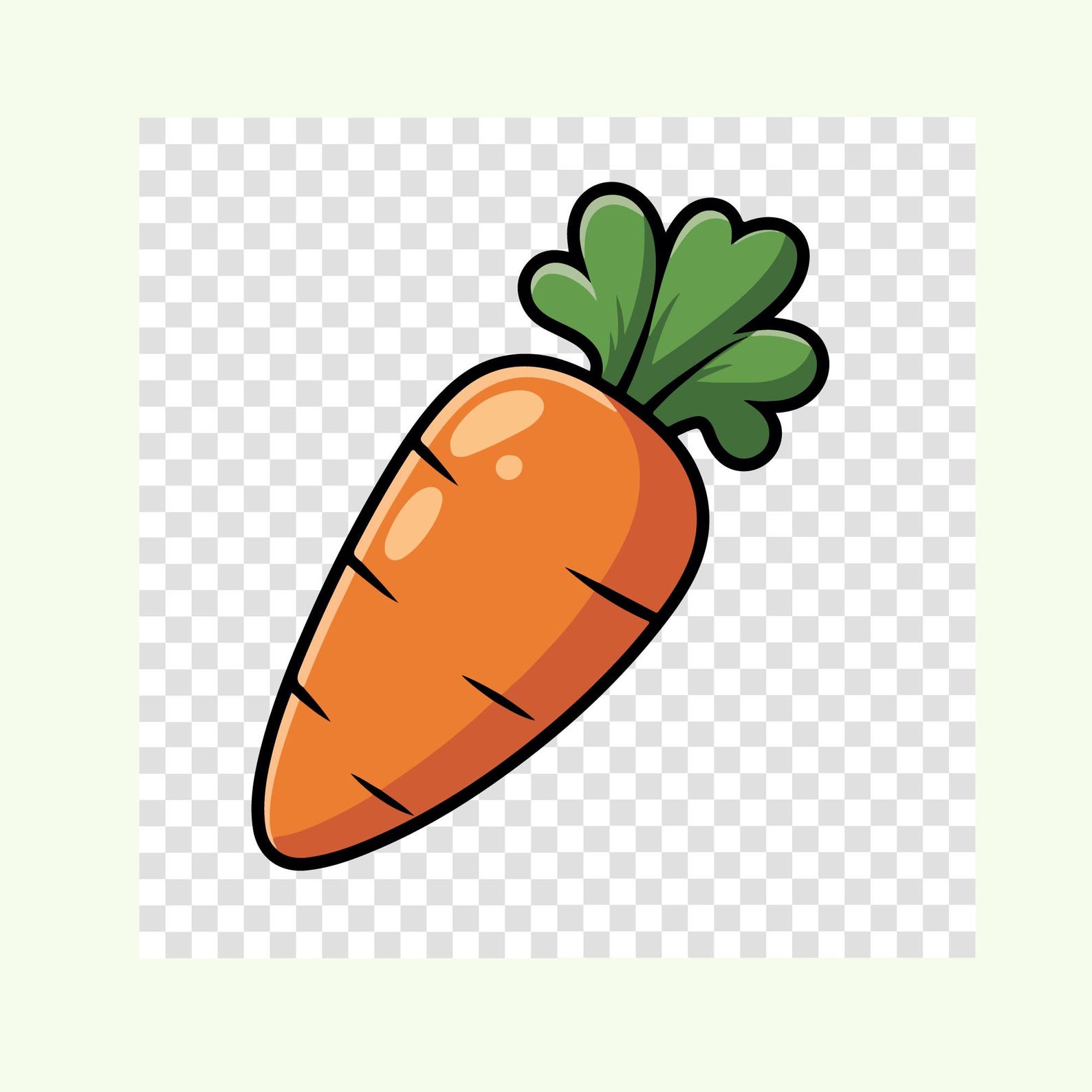 Cartoon Vegetable Clipart Set | Kids Educational Graphics (png, Svg ...