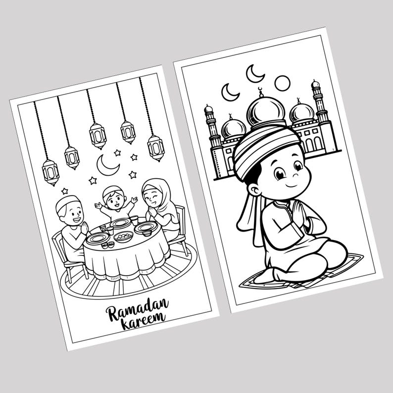 Ramadan Coloring Pages | 10 Islamic Printable Coloring Sheets | Kids ...
