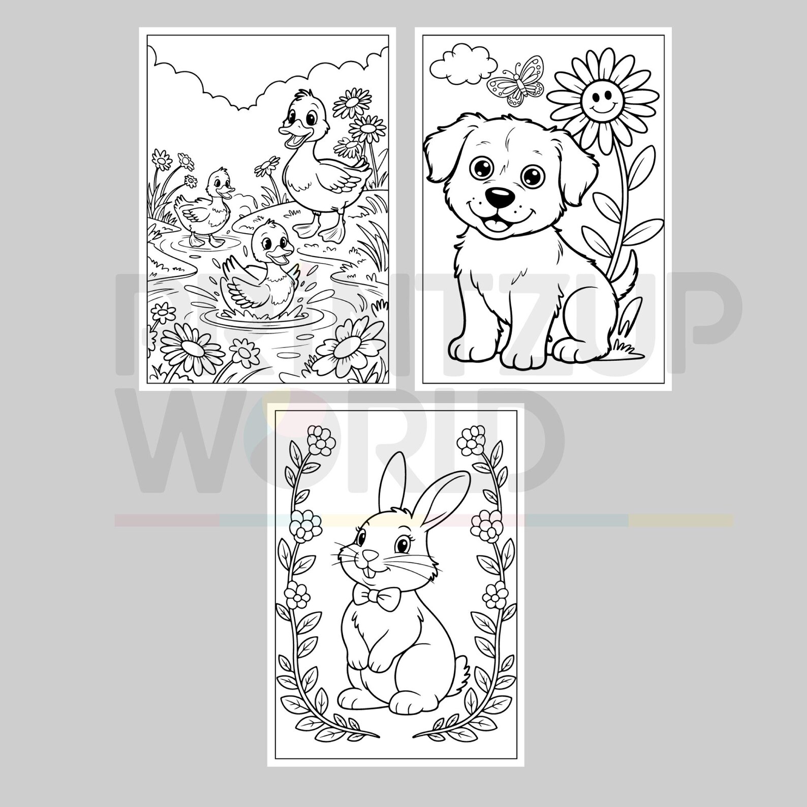 15 Fun Spring Coloring Pages for Kids Printable Spring Activity Sheets ...