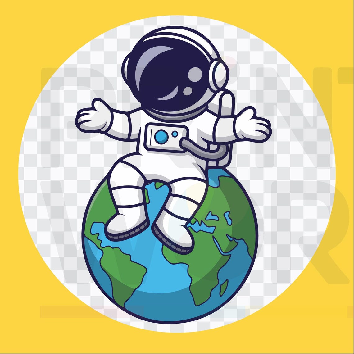 Cute Kawaii Solar System Planets Clipart | Astronaut Clipart | Space ...