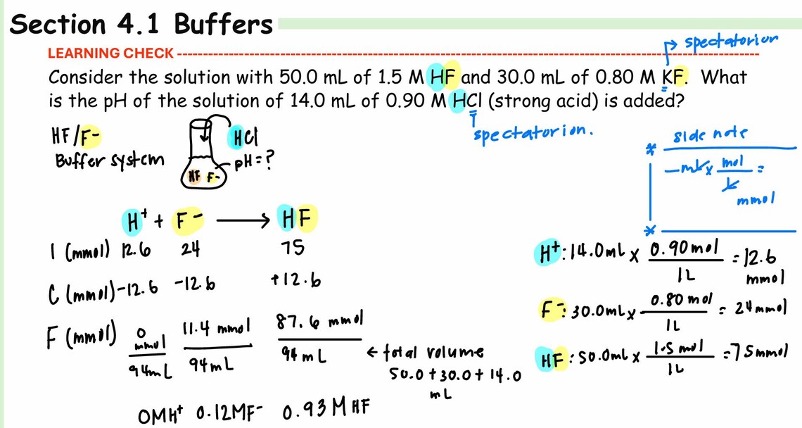 Advanced Acid,base and Solubility Equilibrium Notes and Homework W FREE ...